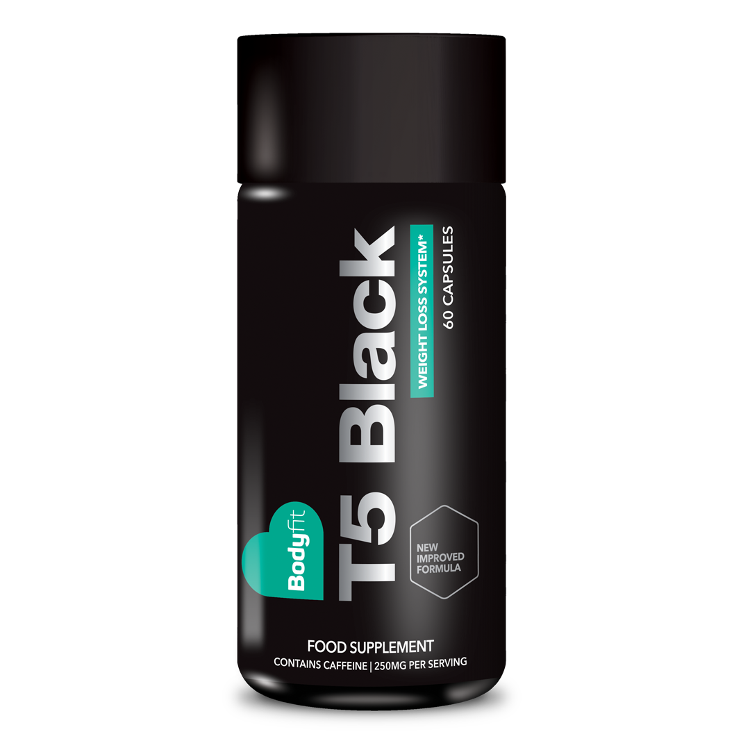 Bodyfit T5 Black Fat Burners | Rapid Weight Loss Pills & Tablets | Bodyfit